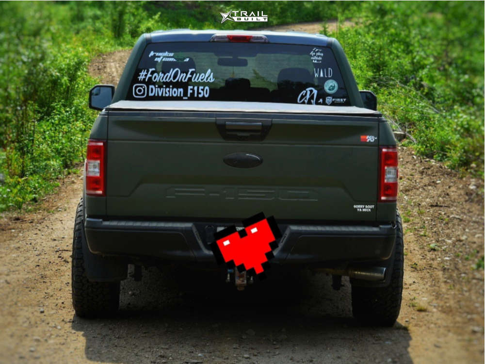 2018 Ford F-150 Wheel Offset Slightly Aggressive Leveling Kit & Body ...