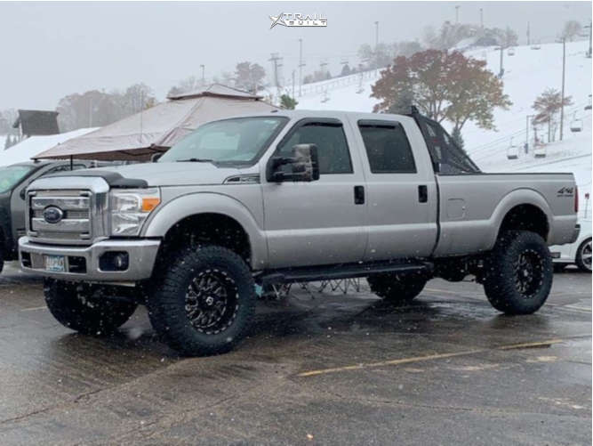 2015 Ford F-250 Wheel Offset Aggressive > 1" Outside Fender Suspension ...