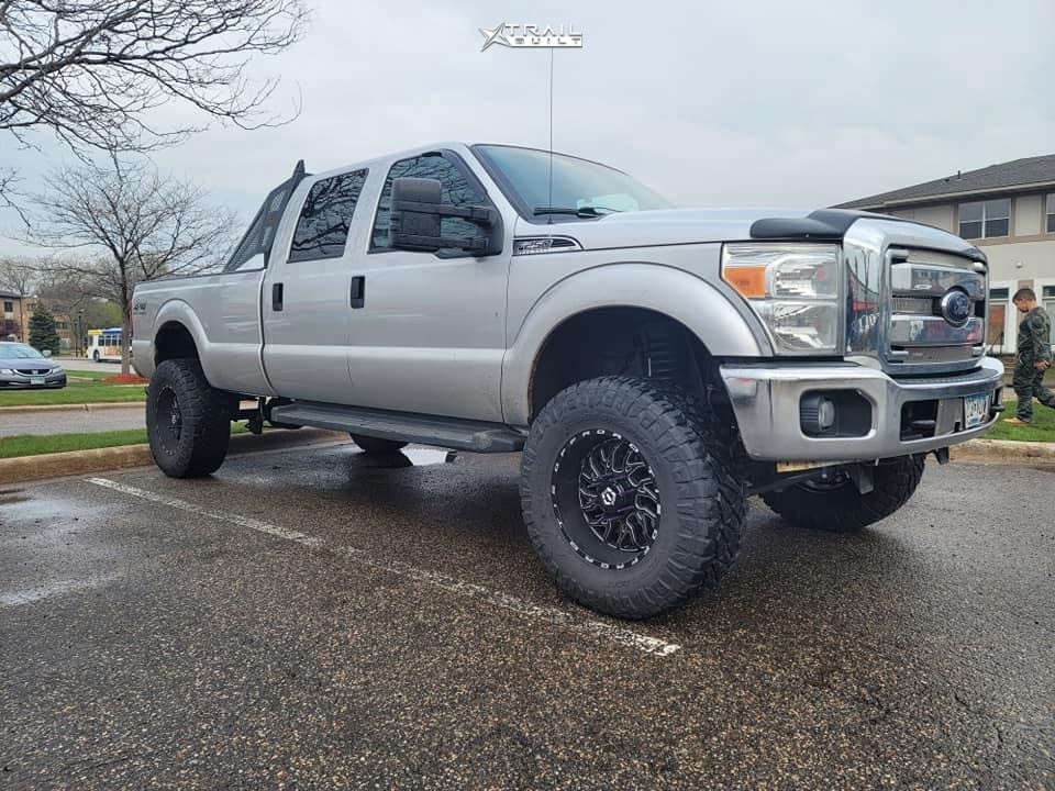 2015 Ford F-250 Wheel Offset Aggressive > 1" Outside Fender Suspension ...