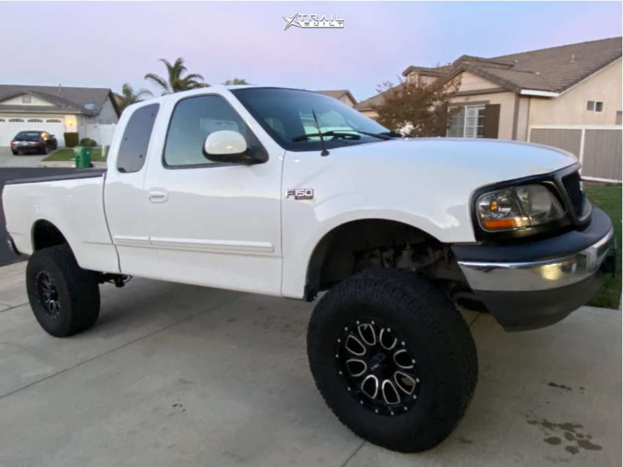 2002 Ford F-150 Wheel Offset Super Aggressive 3"-5" Suspension Lift 7.5 ...