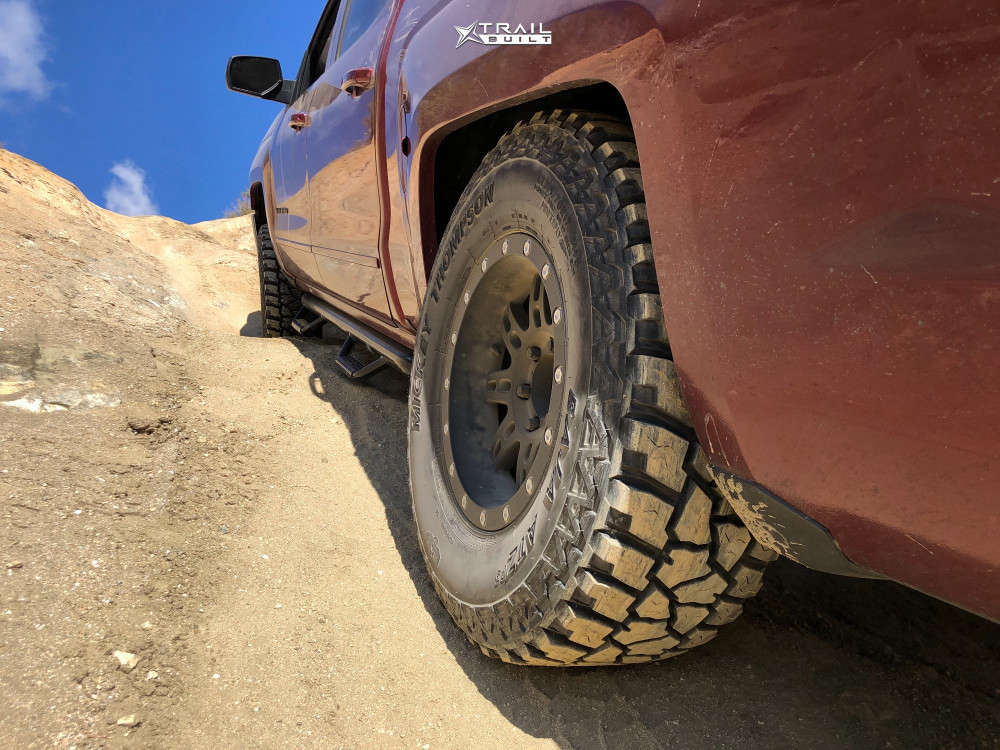 2017 Chevrolet Silverado 1500 Wheel Offset Slightly Aggressive Leveling ...
