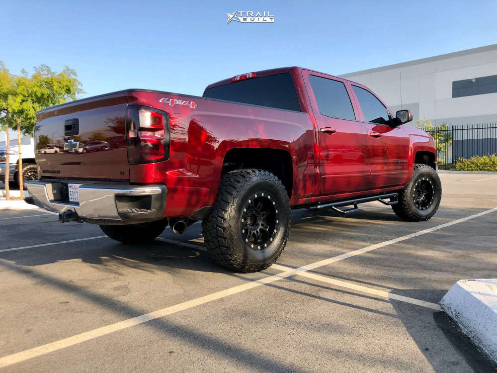 2017 Chevrolet Silverado 1500 Wheel Offset Slightly Aggressive Leveling ...