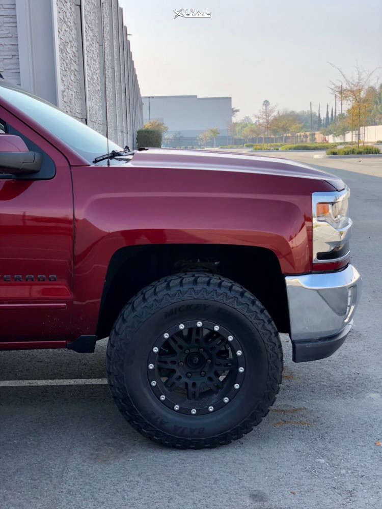 2017 Chevrolet Silverado 1500 Wheel Offset Slightly Aggressive Leveling ...
