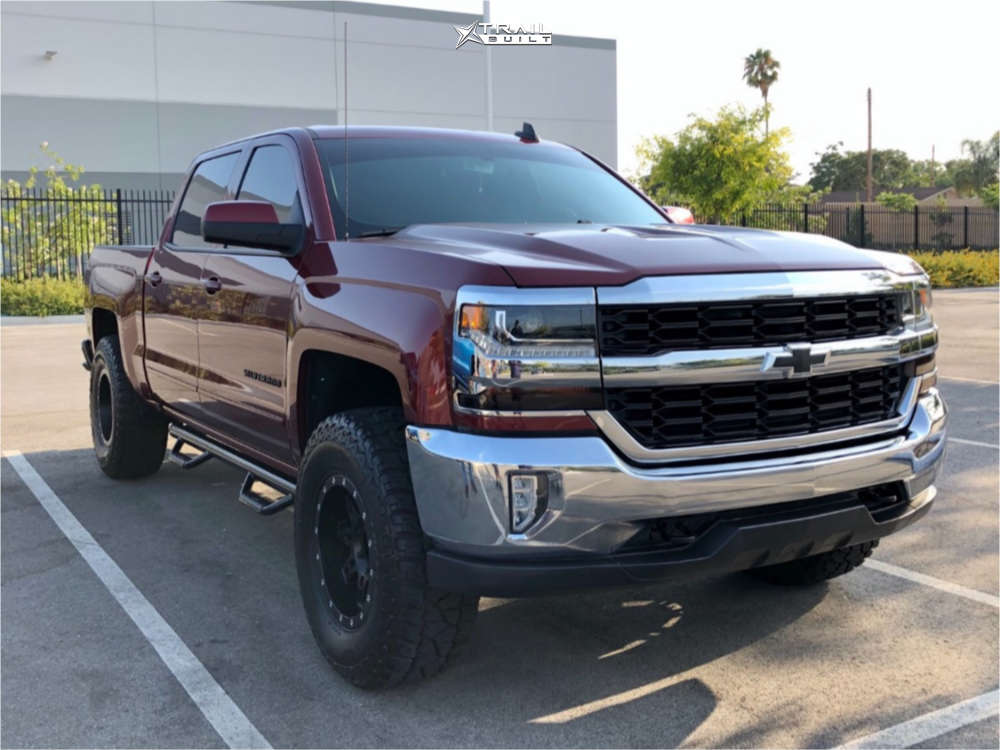 2017 Chevrolet Silverado 1500 Wheel Offset Slightly Aggressive Leveling ...