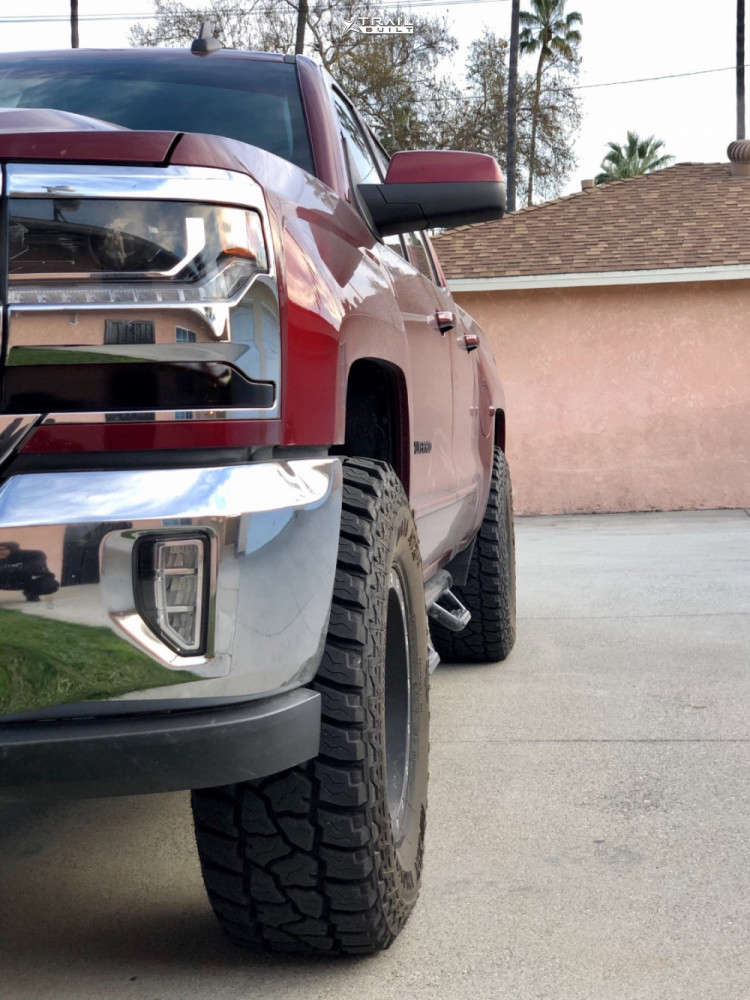 2017 Chevrolet Silverado 1500 Wheel Offset Slightly Aggressive Leveling ...