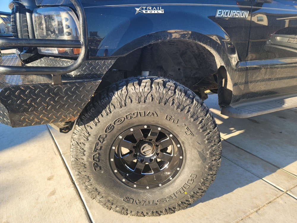 2002 Ford Excursion Wheel Offset Super Aggressive 3"-5" Suspension Lift ...