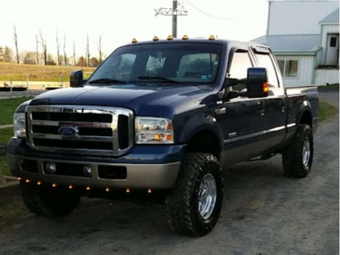 2006 Ford F-250 Wheel Offset Aggressive > 1" Outside Fender Leveling ...