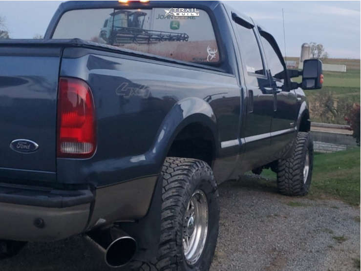 2006 Ford F-250 Wheel Offset Aggressive > 1" Outside Fender Leveling ...