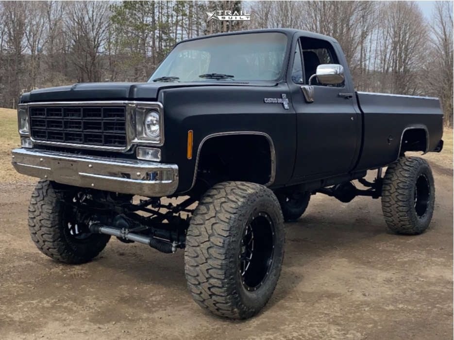 1977 Chevrolet K10 Wheel Offset HellaFlush Suspension Lift 9" | 1438366 ...