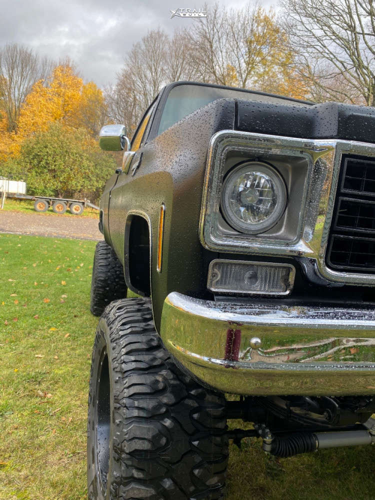 1977 Chevrolet K10 Wheel Offset HellaFlush Suspension Lift 9" | 1438366 ...