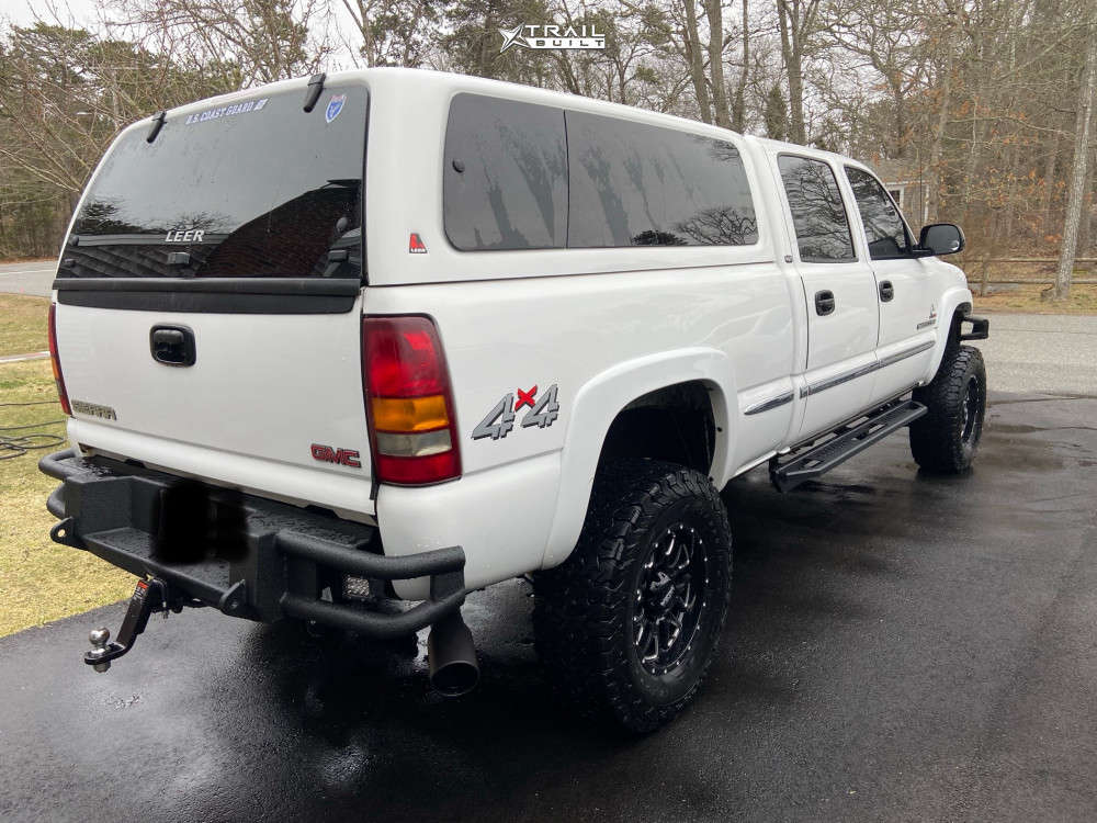 2002 GMC Sierra 2500 HD Wheel Offset Aggressive > 1" Outside Fender ...
