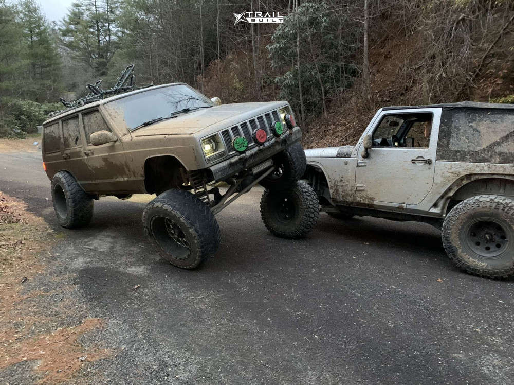 2000 Jeep Cherokee Wheel Offset Hella Stance >5" Suspension Lift 6.5 ...