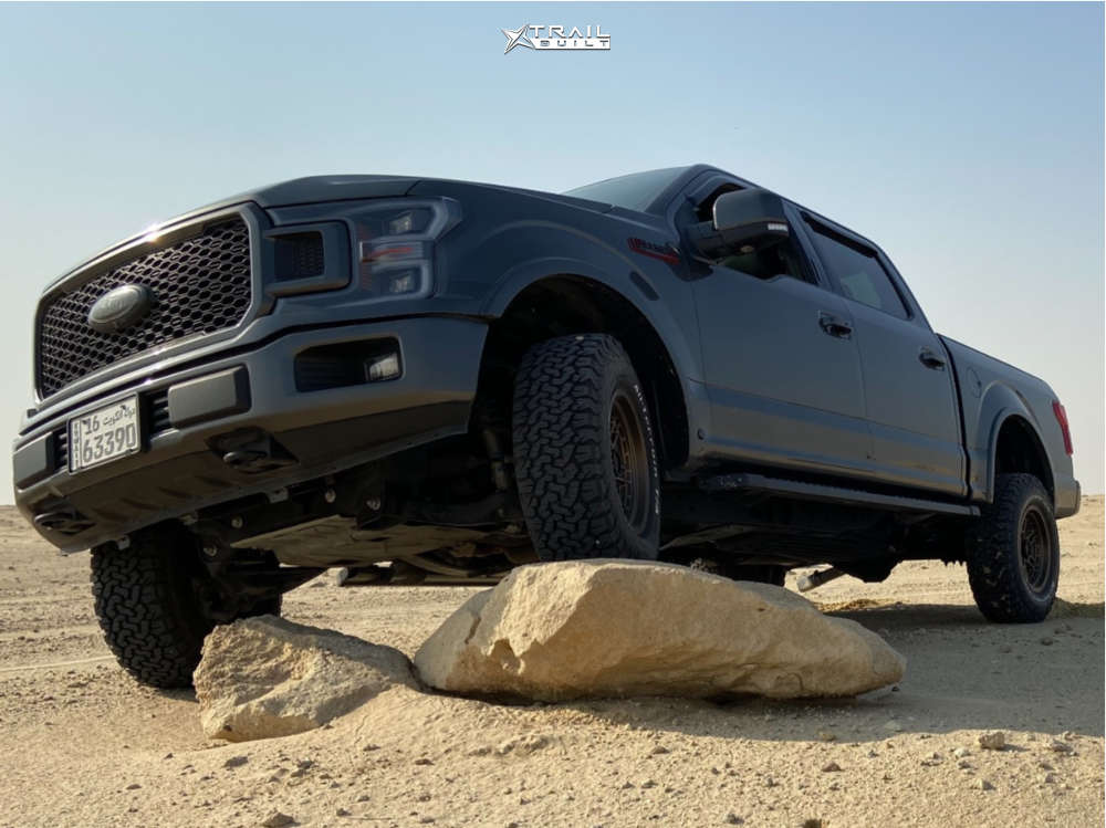 2018 Ford F-150 Wheel Offset Slightly Aggressive Leveling Kit | 1457793 ...