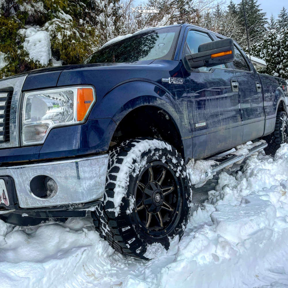 2012 Ford F-150 Wheel Offset Aggressive > 1" Outside Fender Suspension ...