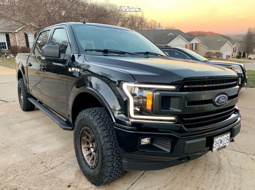 2020 Ford F-150 Wheel Offset Slightly Aggressive Leveling Kit | 1485306 ...