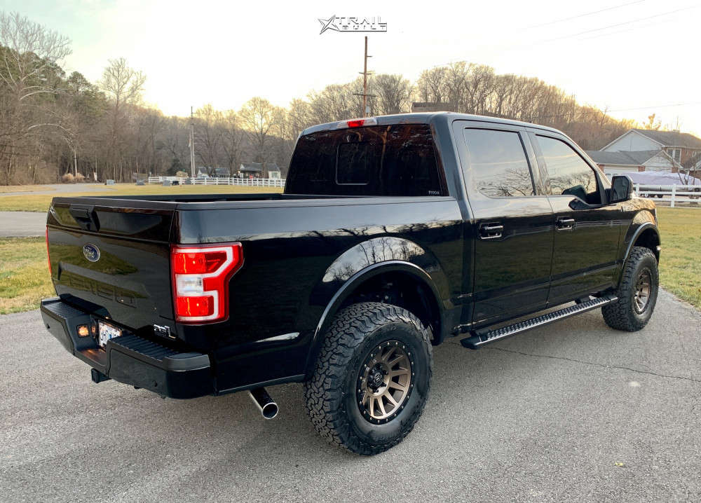 2020 Ford F-150 Wheel Offset Slightly Aggressive Leveling Kit | 1485306 ...