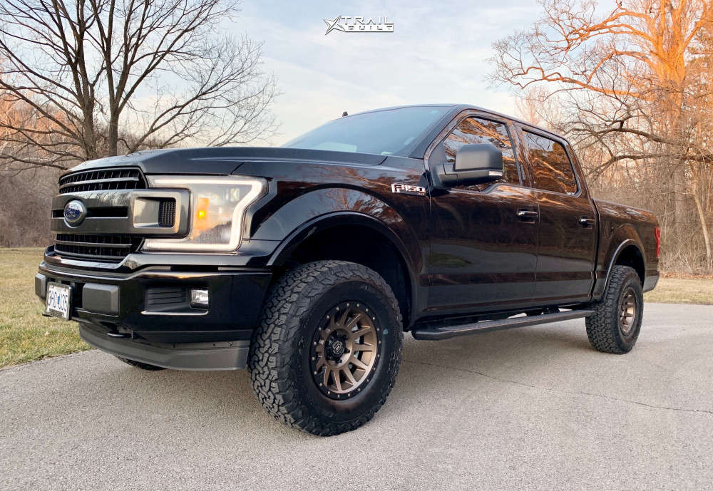 2020 Ford F-150 Wheel Offset Slightly Aggressive Leveling Kit | 1485306 ...