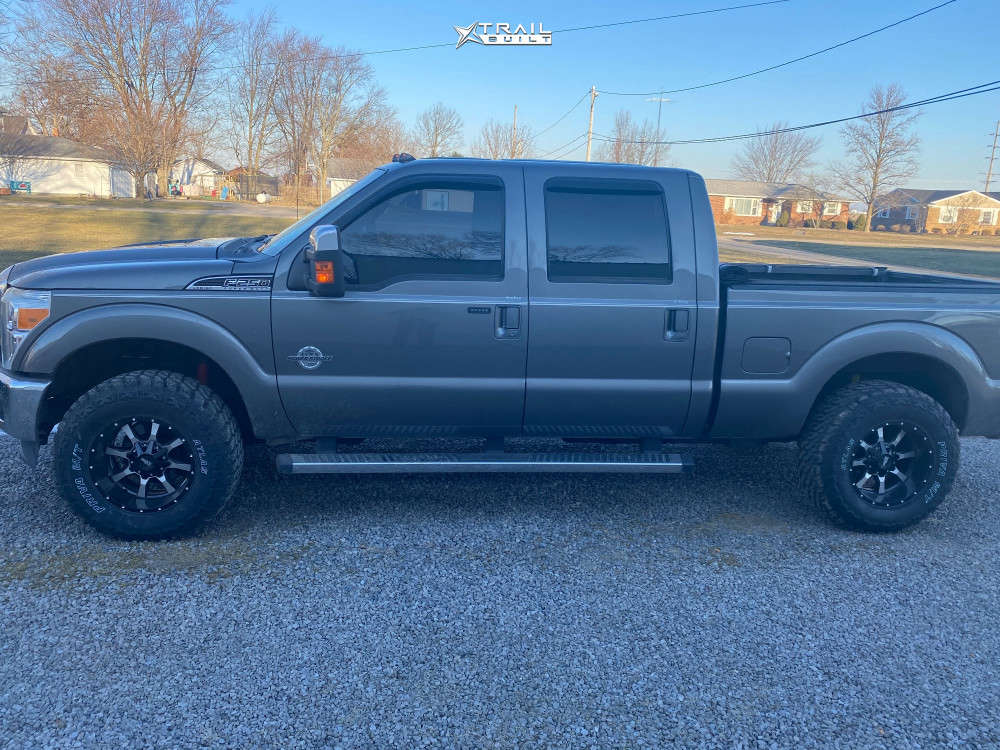 2012 Ford F-250 Super Duty Wheel Offset Aggressive > 1" Outside Fender ...