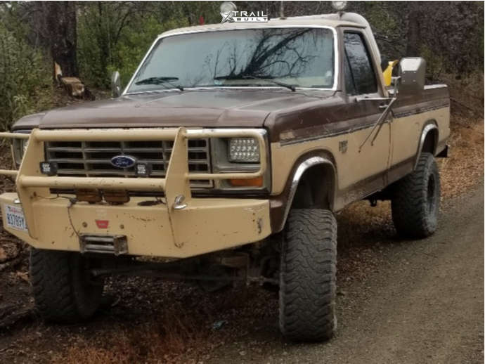 1985 Ford F-250 Wheel Offset Super Aggressive 3"-5" Suspension Lift 6 ...