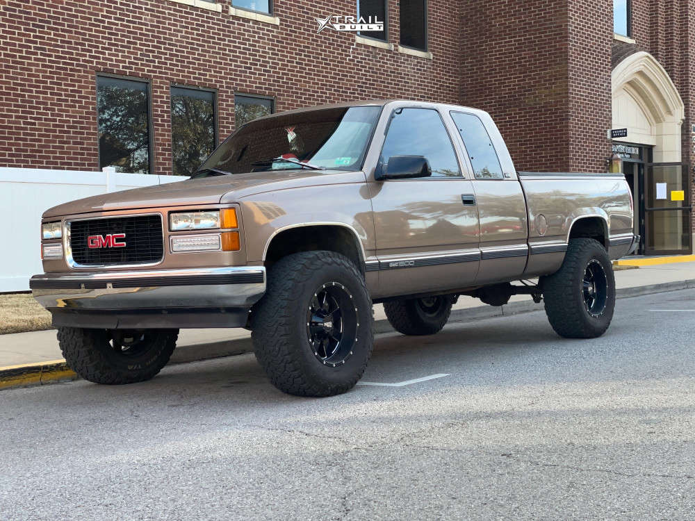 1996 GMC C1500 Wheel Offset Aggressive > 1" Outside Fender Suspension ...