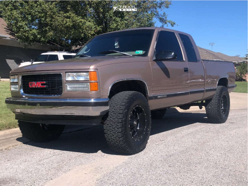 1996 GMC C1500 Wheel Offset Aggressive > 1" Outside Fender Suspension ...