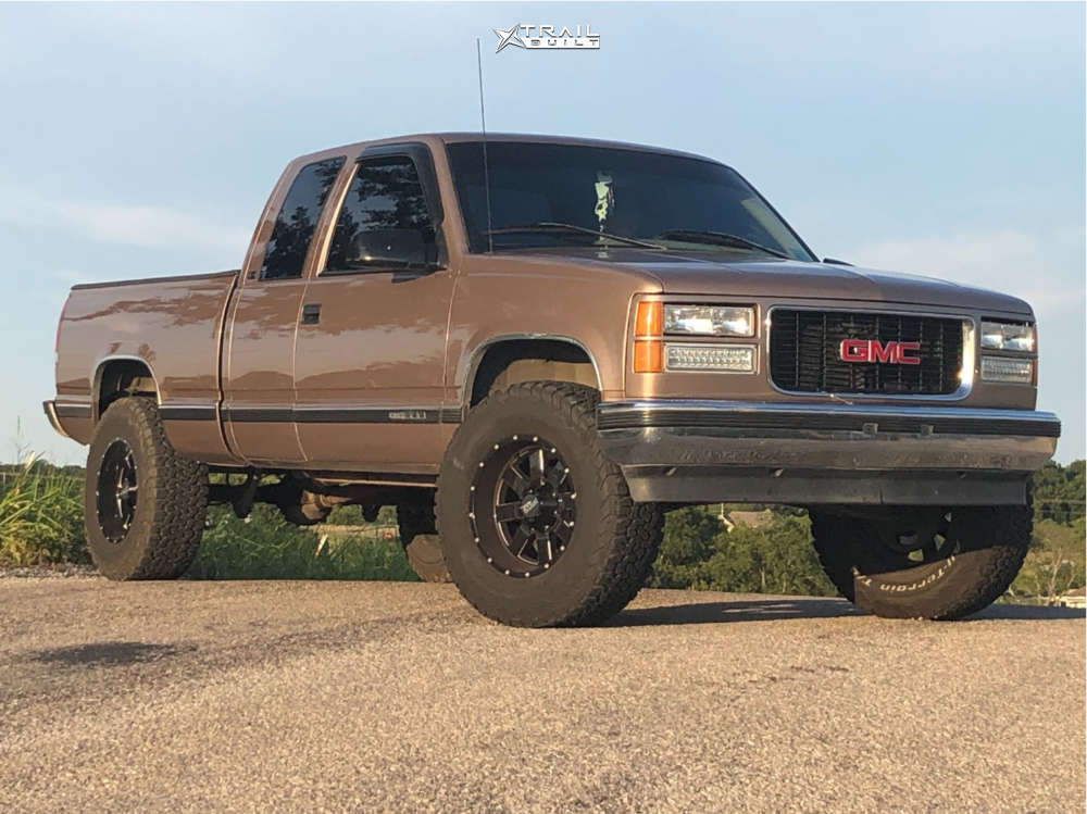 1996 GMC C1500 Wheel Offset Aggressive > 1" Outside Fender Suspension ...