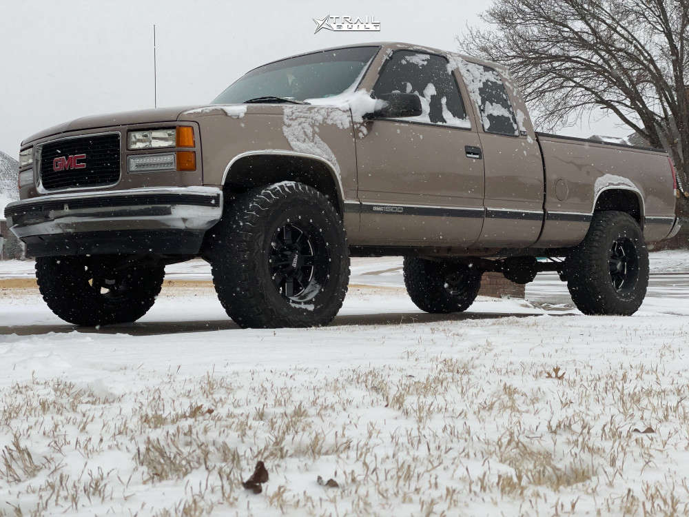 1996 GMC C1500 Wheel Offset Aggressive > 1" Outside Fender Suspension ...