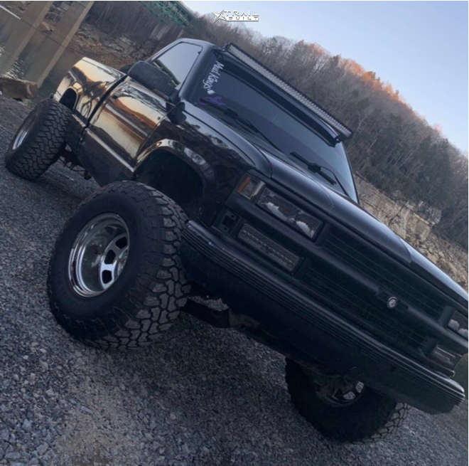 1995 Chevrolet K1500 Wheel Offset Hella Stance >5" Leveling Kit ...