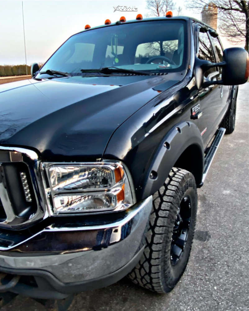 2004 Ford F-250 Super Duty Wheel Offset Aggressive > 1" Outside Fender ...