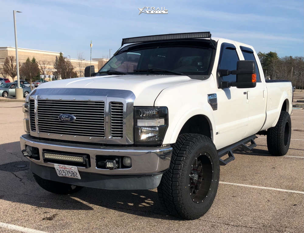 2008 Ford F-350 Super Duty Wheel Offset Aggressive > 1" Outside Fender ...