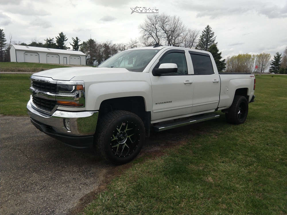 2017 Chevrolet Silverado 1500 Wheel Offset Aggressive > 1" Outside ...
