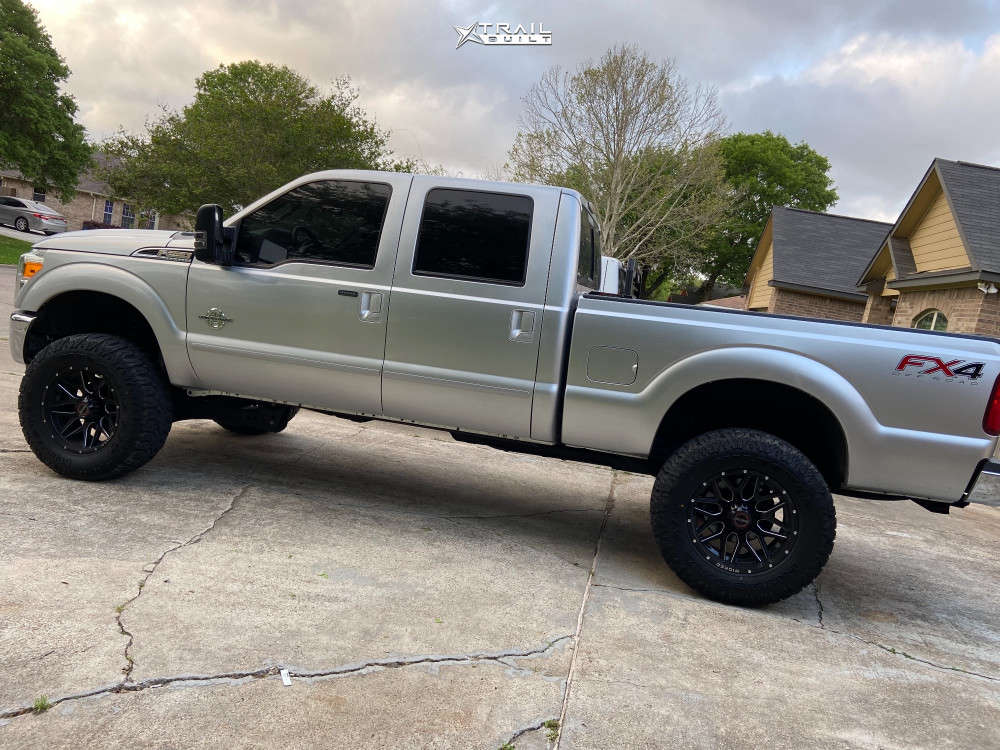 2015 Ford F-250 Super Duty Wheel Offset Aggressive > 1" Outside Fender ...