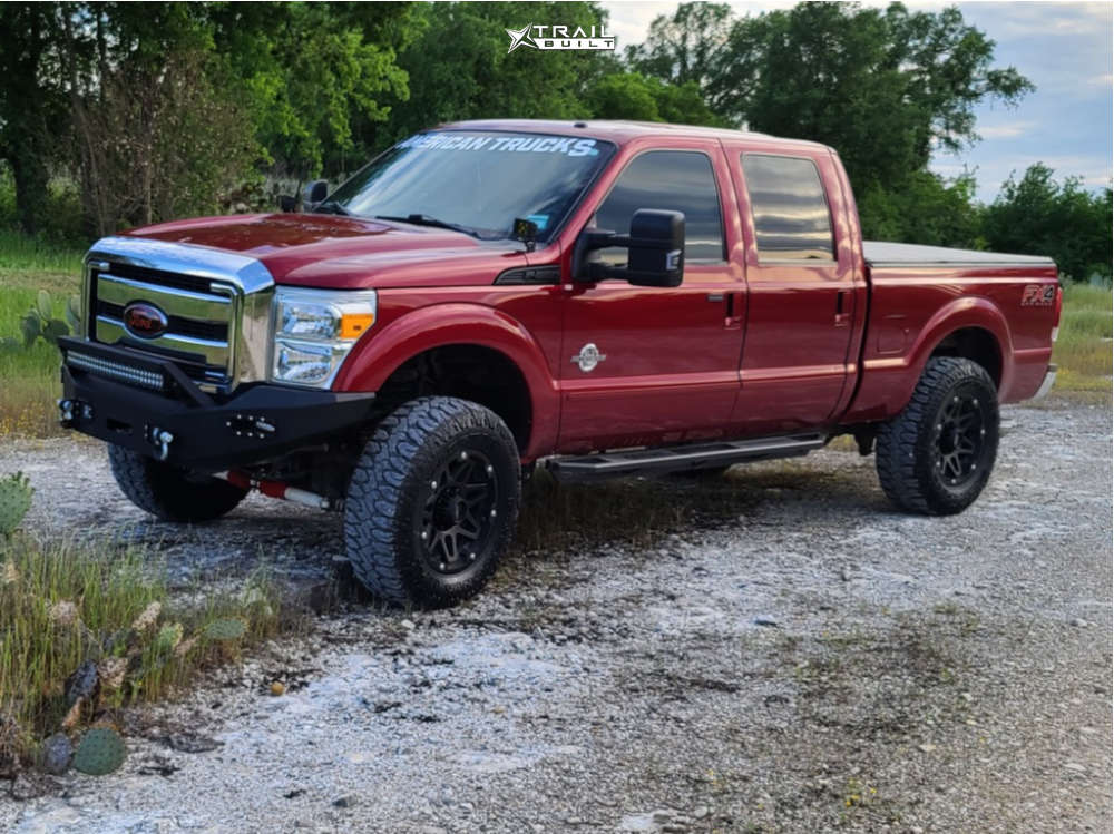 2016 Ford F-250 Super Duty Wheel Offset Aggressive > 1" Outside Fender ...