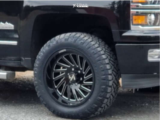 2015 Chevrolet Silverado 1500 Wheel Offset Aggressive > 1" Outside ...