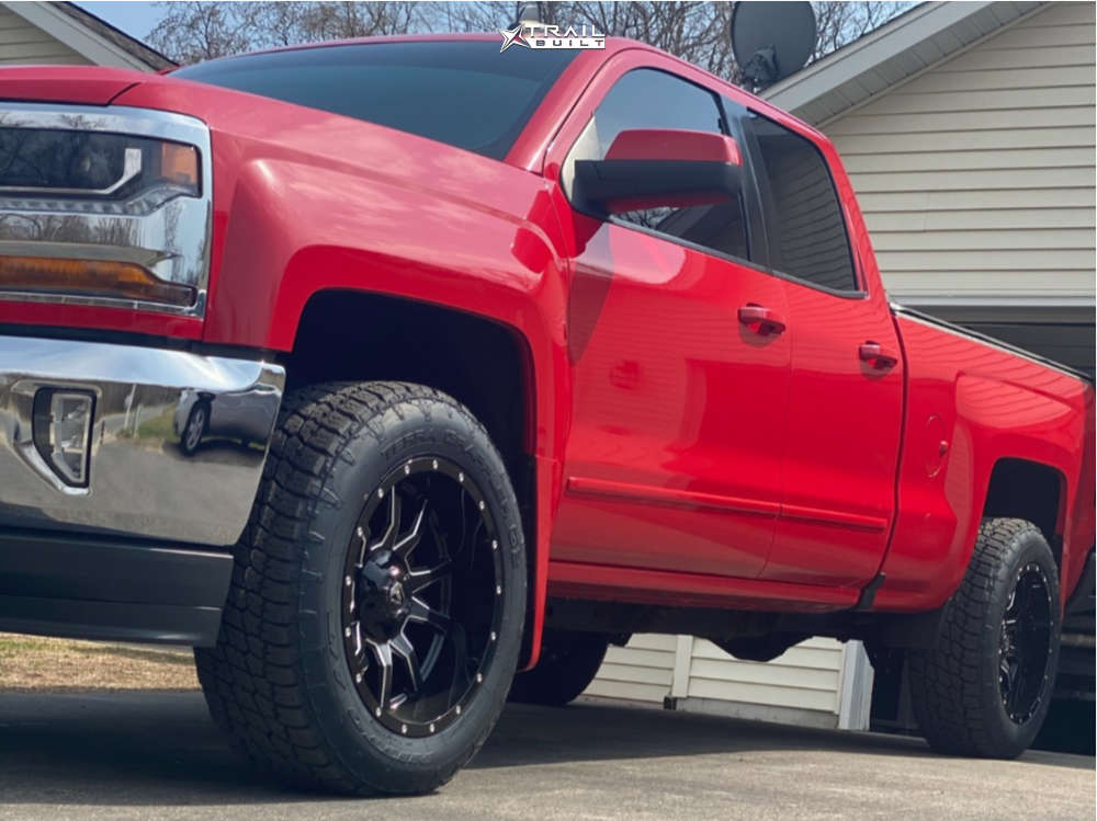 2016 Chevrolet Silverado 1500 Wheel Offset Aggressive > 1" Outside ...