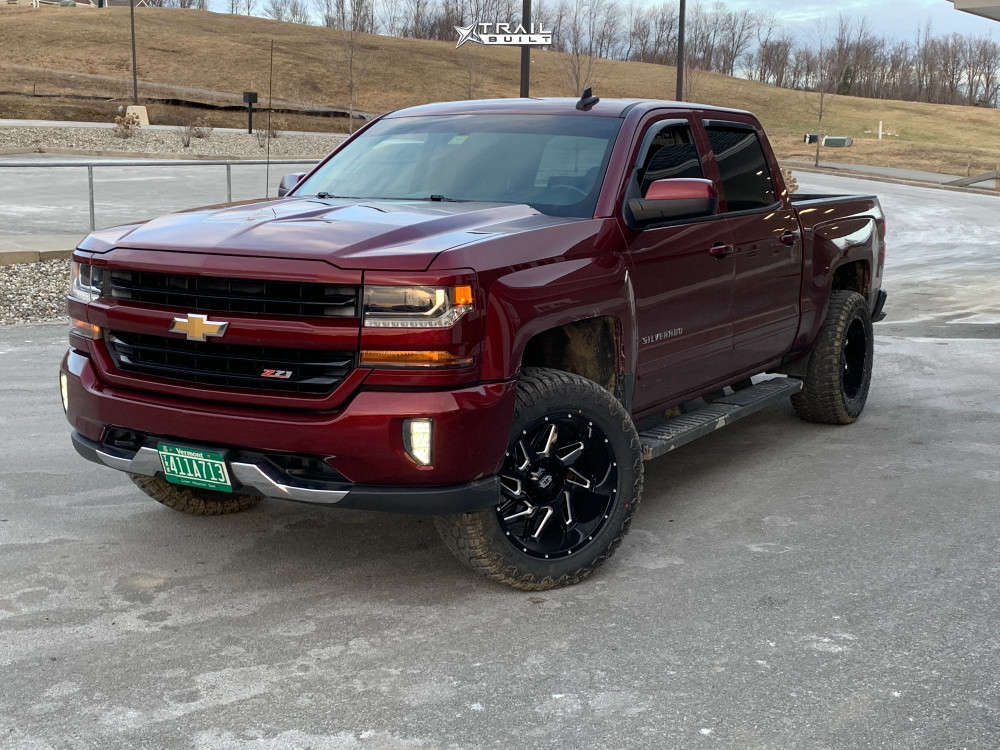 2016 Chevrolet Silverado 1500 Wheel Offset Aggressive > 1" Outside ...