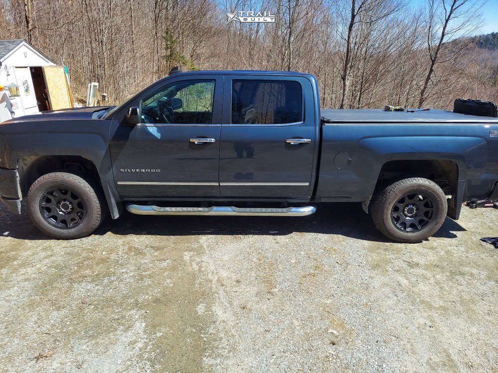 2017 Chevrolet Silverado 1500 Wheel Offset Aggressive > 1" Outside ...