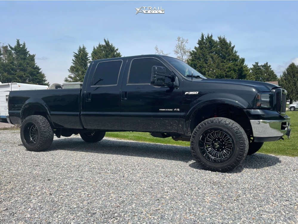 2007 Ford F-350 Super Duty Wheel Offset Super Aggressive 3"-5" Leveling ...