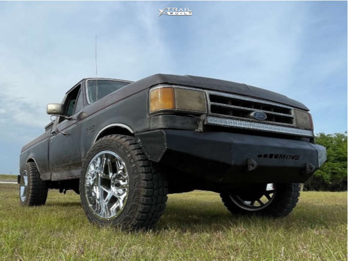 1990 Ford F-150 Wheel Offset Super Aggressive 3"-5" Leveling Kit ...