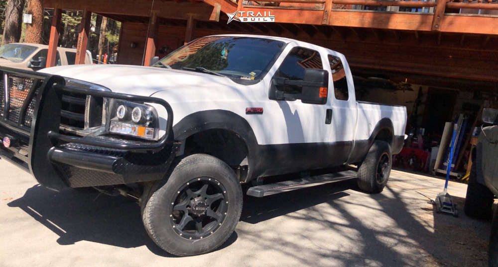 2002 Ford F-250 Super Duty Wheel Offset Aggressive > 1" Outside Fender ...
