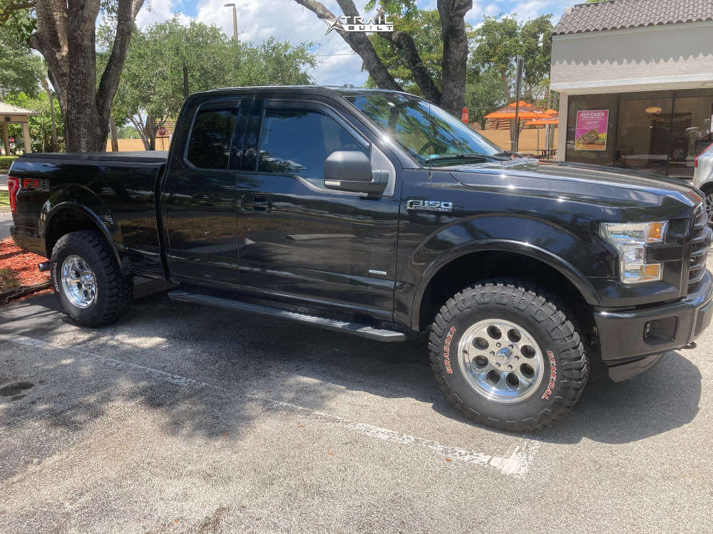 2015 Ford F-150 Wheel Offset Aggressive > 1" Outside Fender Leveling ...
