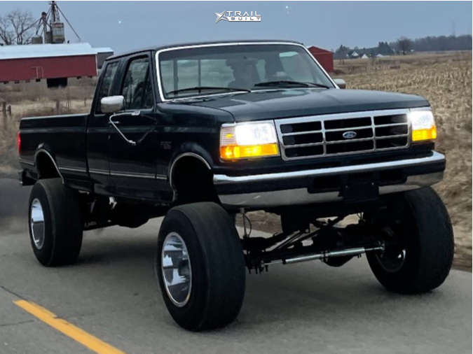 1997 Ford F-250 Wheel Offset Hella Stance >5" Suspension Lift 10 ...