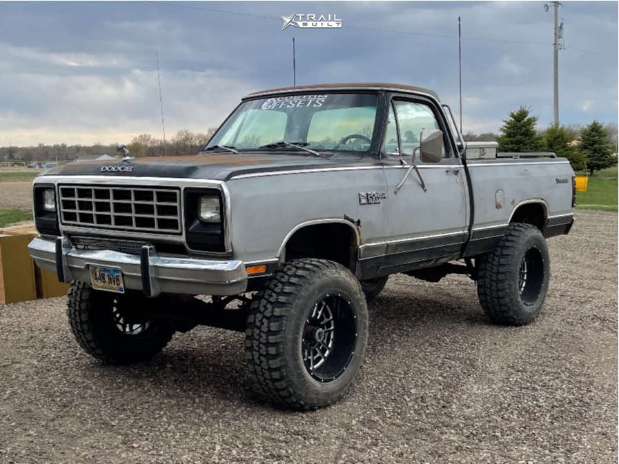 1983 Dodge W150 Wheel Offset Aggressive > 1" Outside Fender Suspension ...