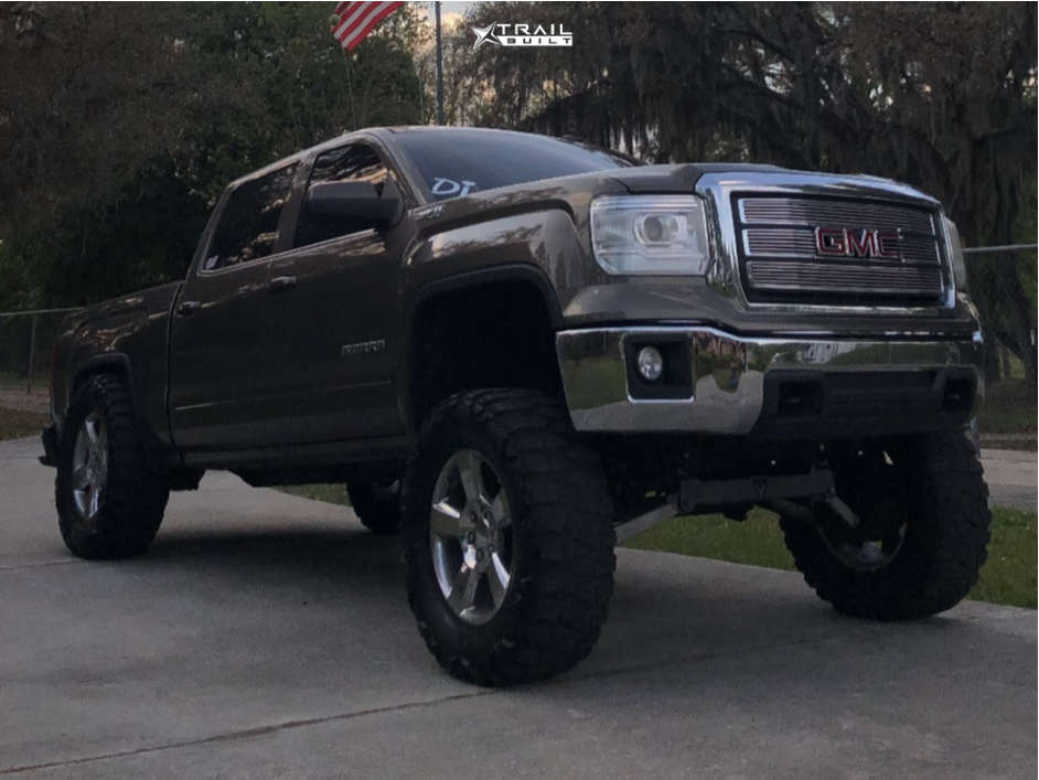 2014 GMC Sierra 1500 Wheel Offset Aggressive > 1" Outside Fender Suspension Lift 9" | 1653183 ...