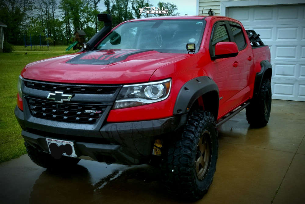 2018 Chevrolet Colorado Wheel Offset Slightly Aggressive Leveling Kit ...