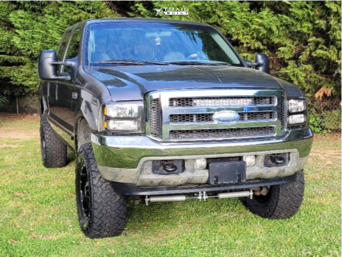 2002 Ford F-250 Super Duty Wheel Offset Aggressive > 1" Outside Fender ...