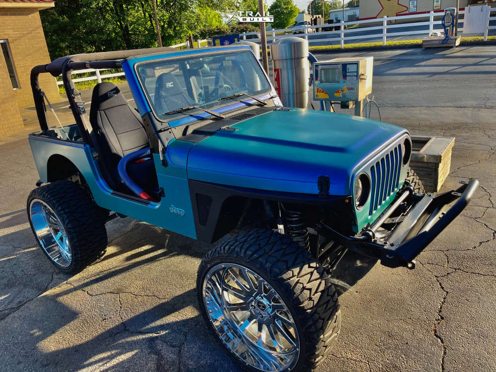 1998 Jeep TJ Wheel Offset Super Aggressive 3"-5" Suspension Lift 4 ...