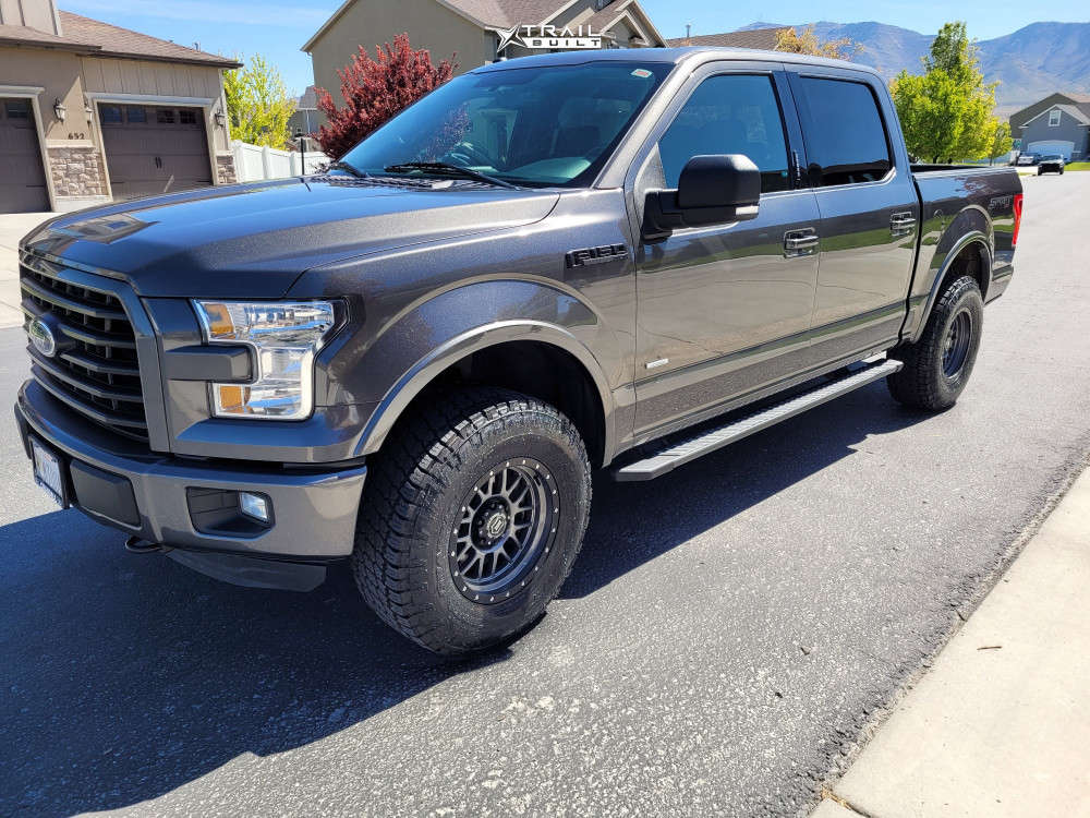 2016 Ford F-150 Wheel Offset Slightly Aggressive Leveling Kit | 1686416 ...