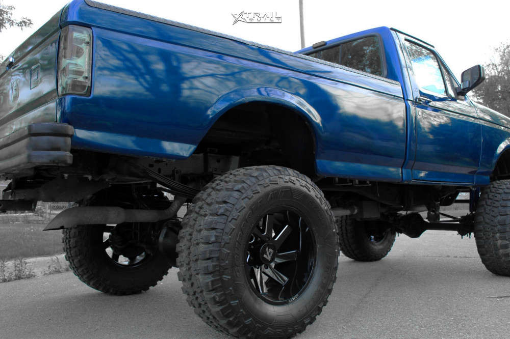 1995 Ford F-250 Wheel Offset Super Aggressive 3"-5" Suspension Lift 12 ...