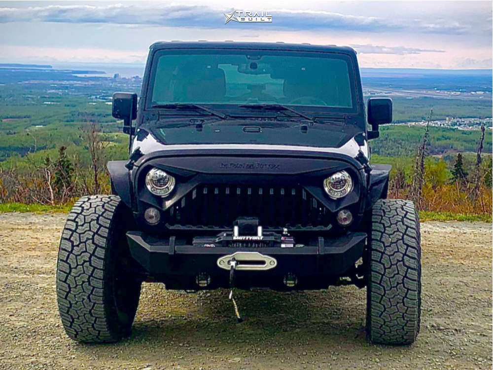 2017 Jeep Wrangler JK Wheel Offset Aggressive > 1" Outside Fender Stock ...